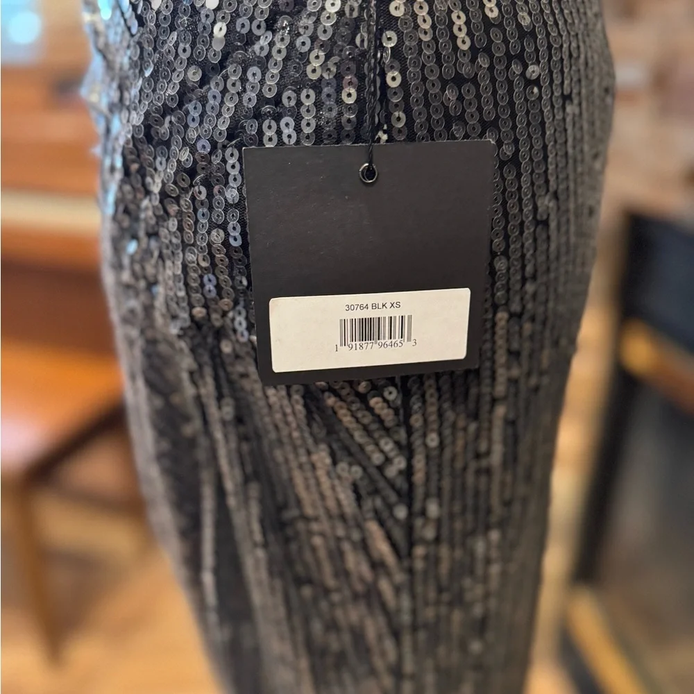 Mac Duggal | Dresses | Mac Duggal Black Sequin Sample Gown Xs | Poshmark